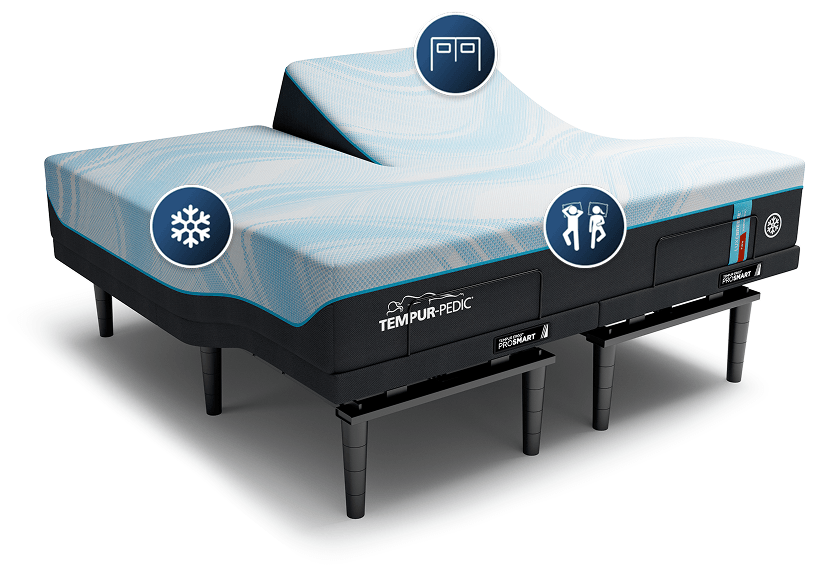 TEMPUR-LuxeBreeze® Split Head King | Tempur-Pedic