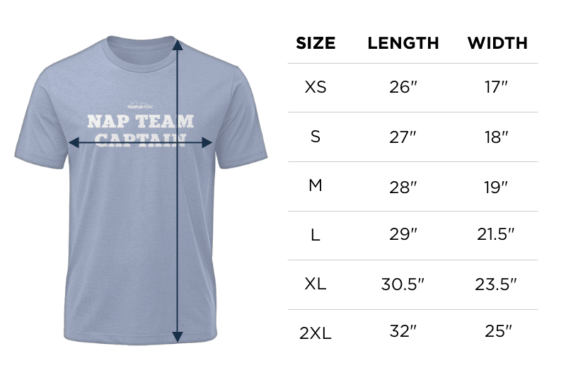 Nap Team Captain T-Shirt by Tempur-Pedic® | Tempur-Pedic